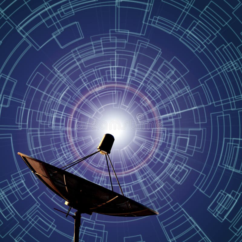 Satellite dishes antenna stock photo. Image of science - 32468942