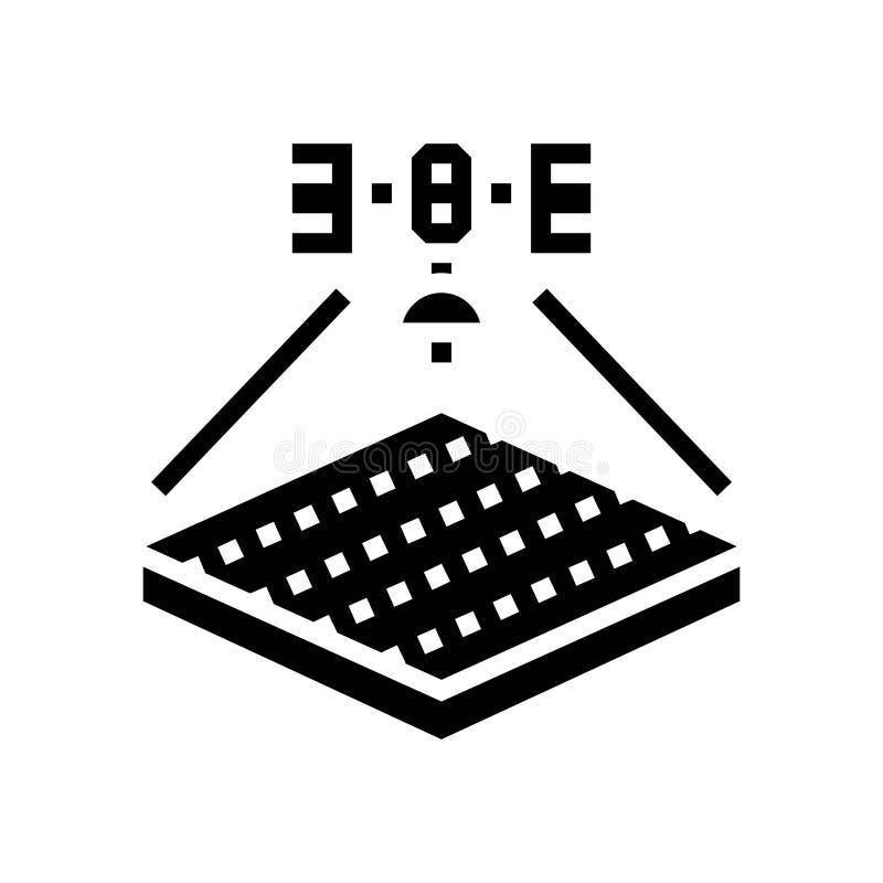 Satellite for Field Mapping Glyph Icon Vector Illustration Stock Vector ...