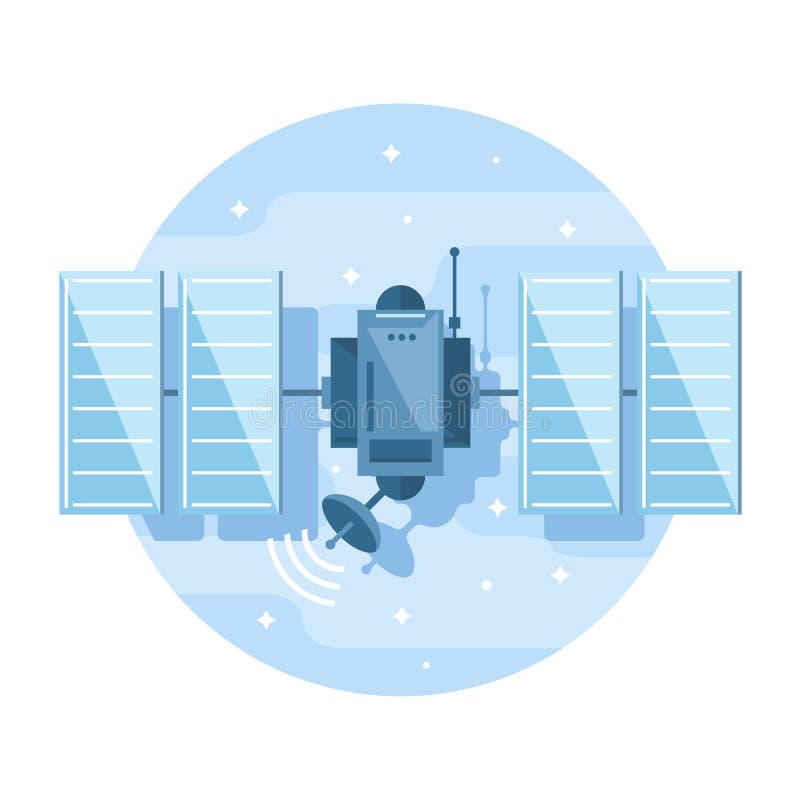 Satellite Communications Icon Flat Stock Illustrations – 455 Satellite ...