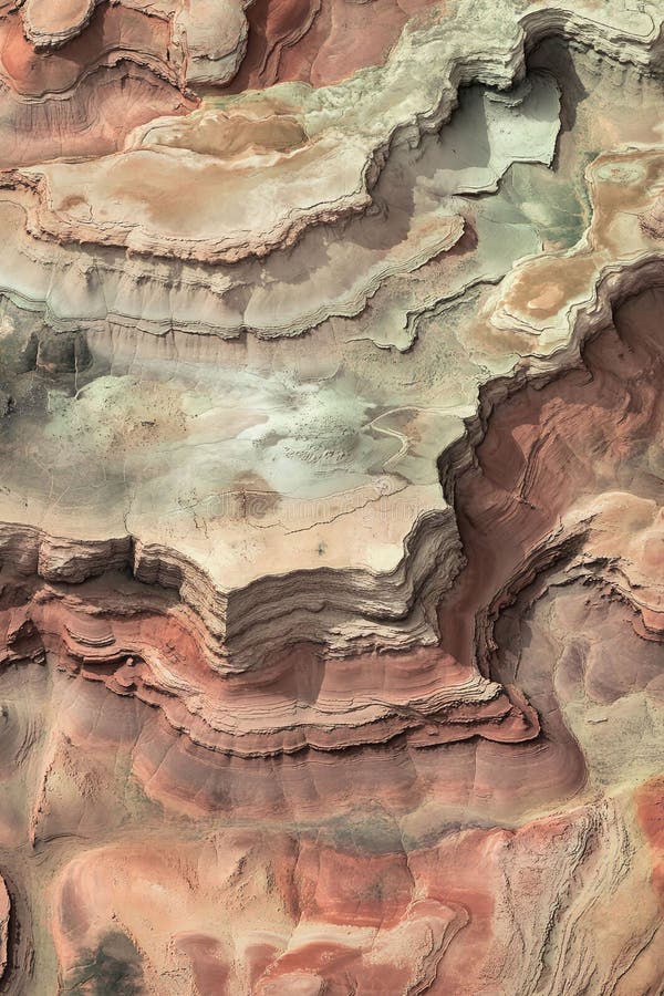 Satellite GIS Scan of a Desert Plateau with LiDAR Data Rendering ...