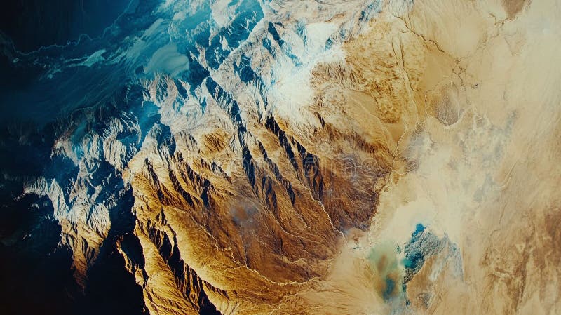 Satellite GIS Scan of a Mountain Range Showcasing LiDAR Elevation Data ...