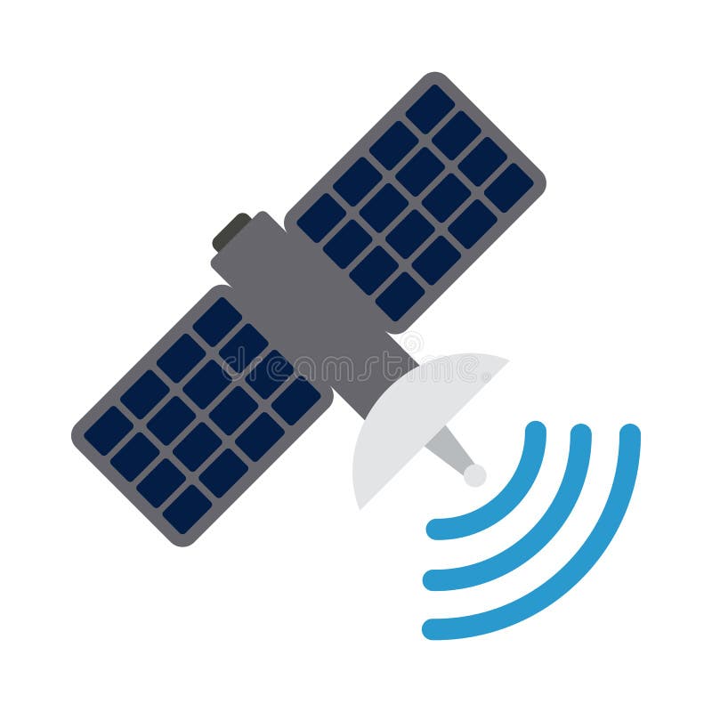 Satellite Icon stock vector. Illustration of signal - 236428033