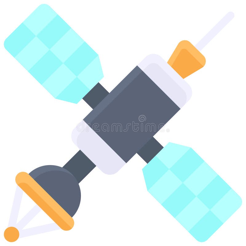 Satellite Icon, Location Map and Navigation Vector Stock Vector ...