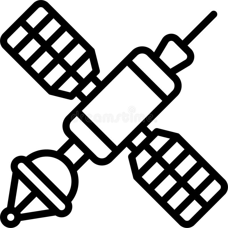 Satellite Icon, Location Map and Navigation Vector Stock Vector ...