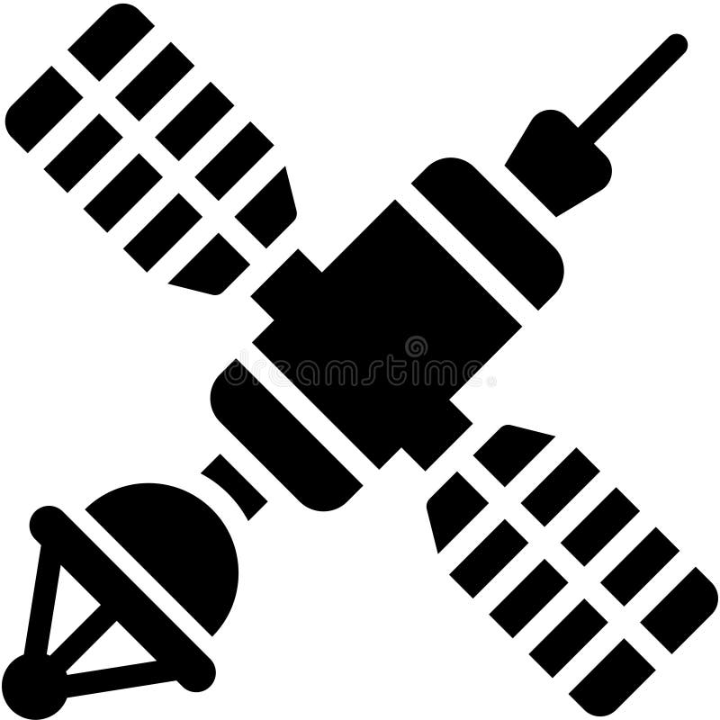 Satellite Icon, Location Map and Navigation Vector Stock Vector ...