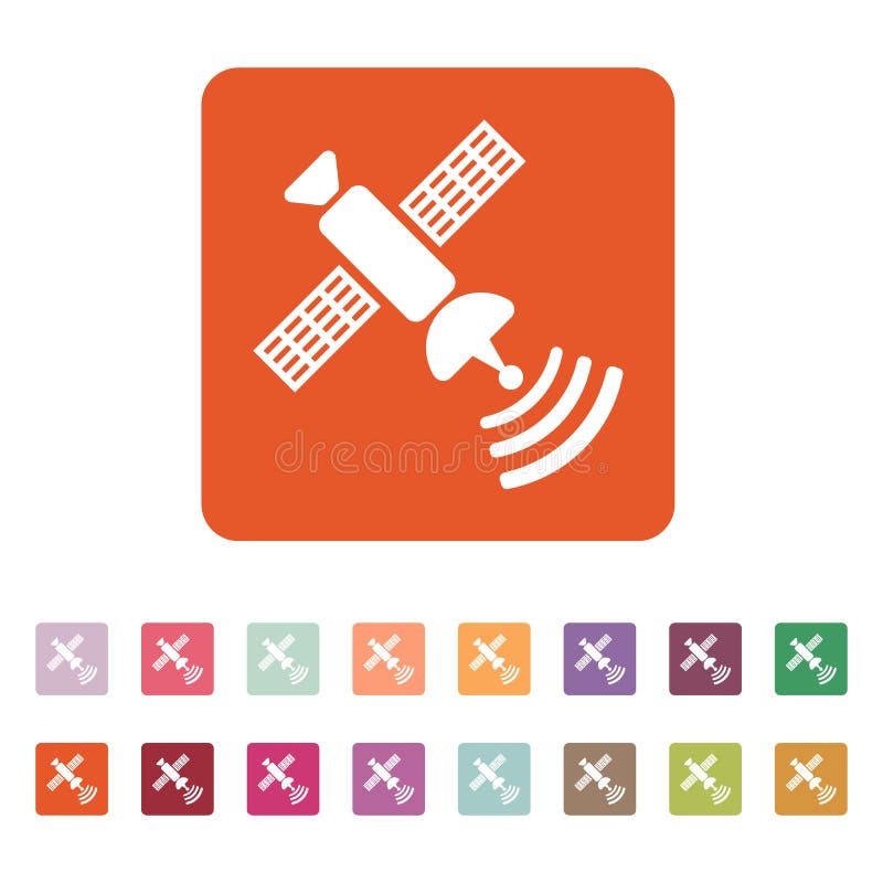 The Satellite Icon. TV and Broadcasting, Communication Symbol Stock ...