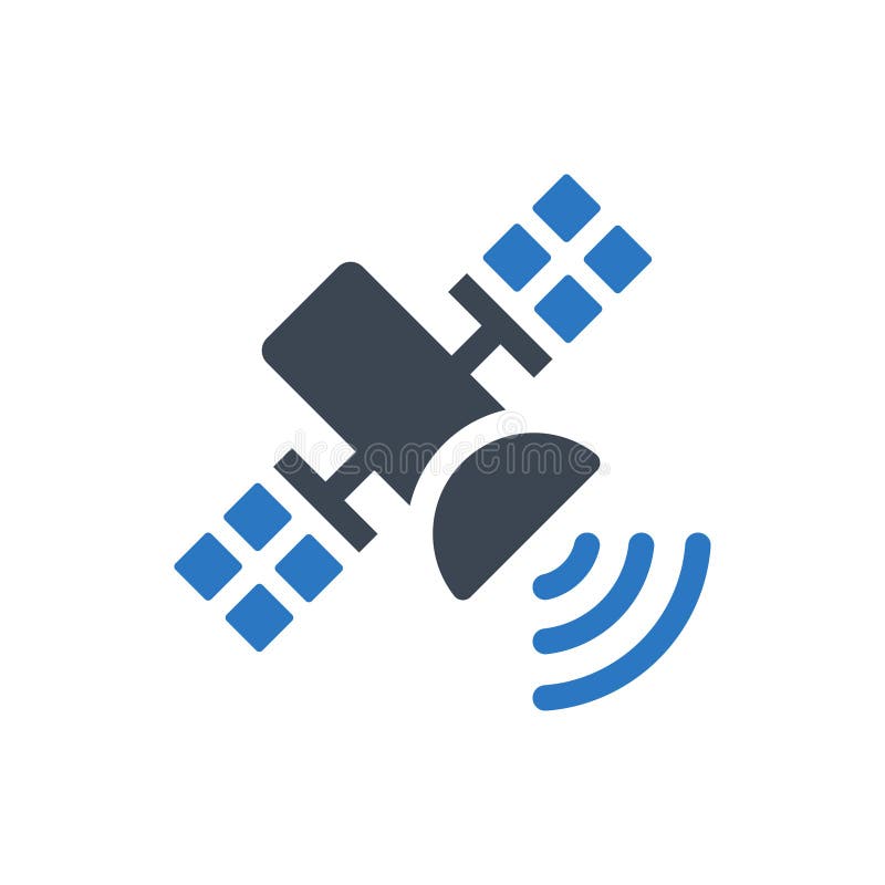 Satellite icon stock vector. Illustration of symbol - 217598909