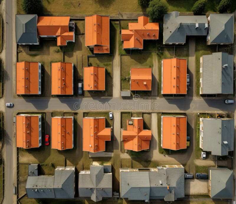 Satellite Image of the Map of the Area Stock Image - Image of plan ...