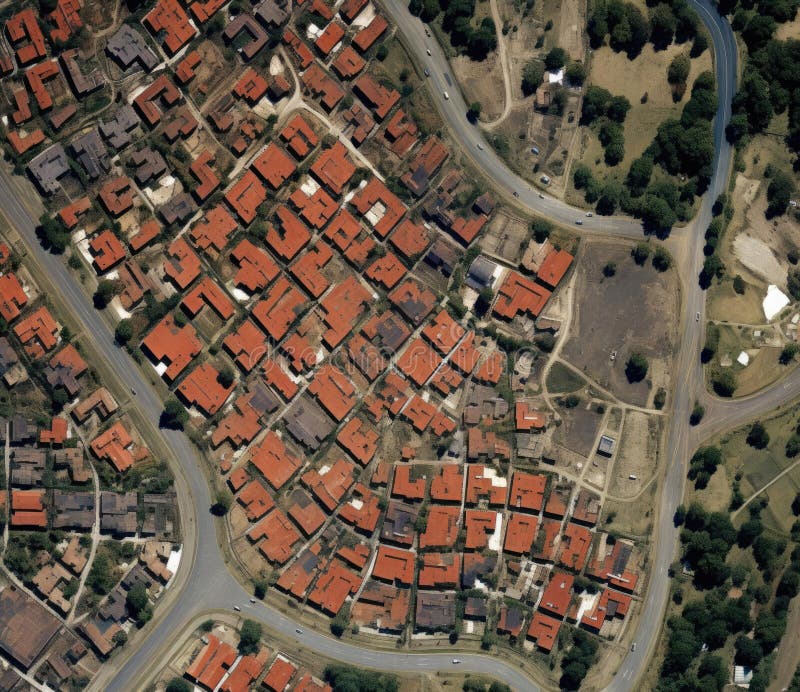 Satellite Image of the Map of the Area Stock Image - Image of united ...