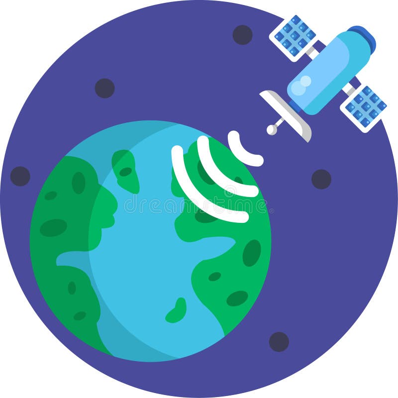 Satellite Location Navigation Stock Vector - Illustration of asia ...
