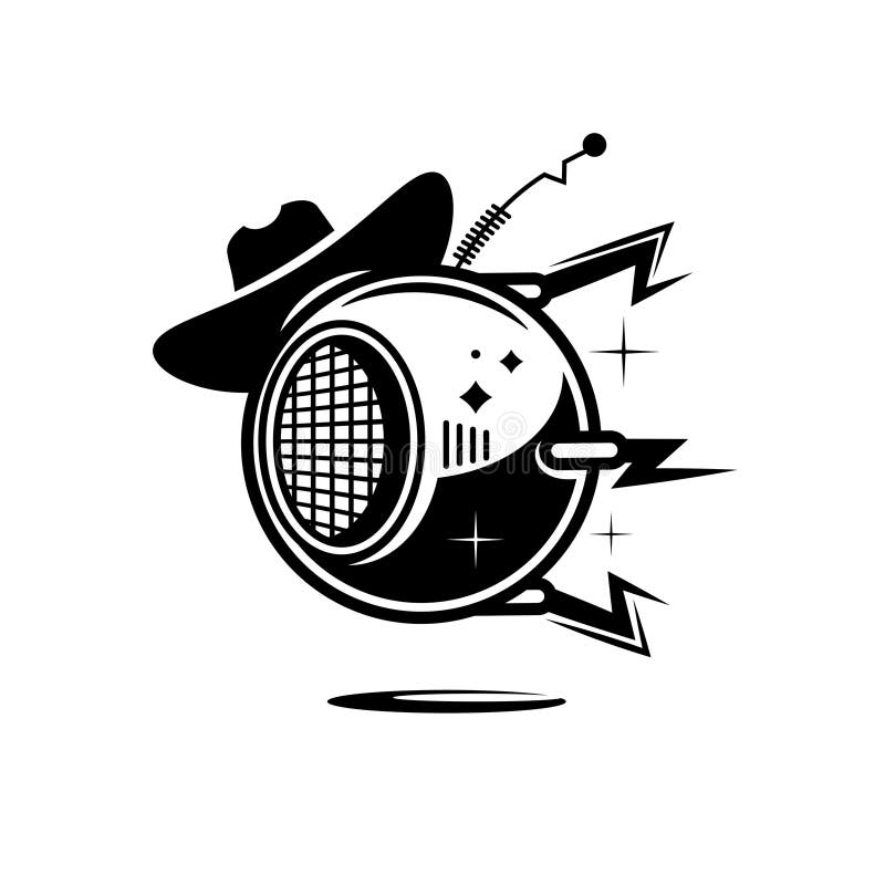 Satellite Logo Template. Complex Logo Style Stock Vector - Illustration ...