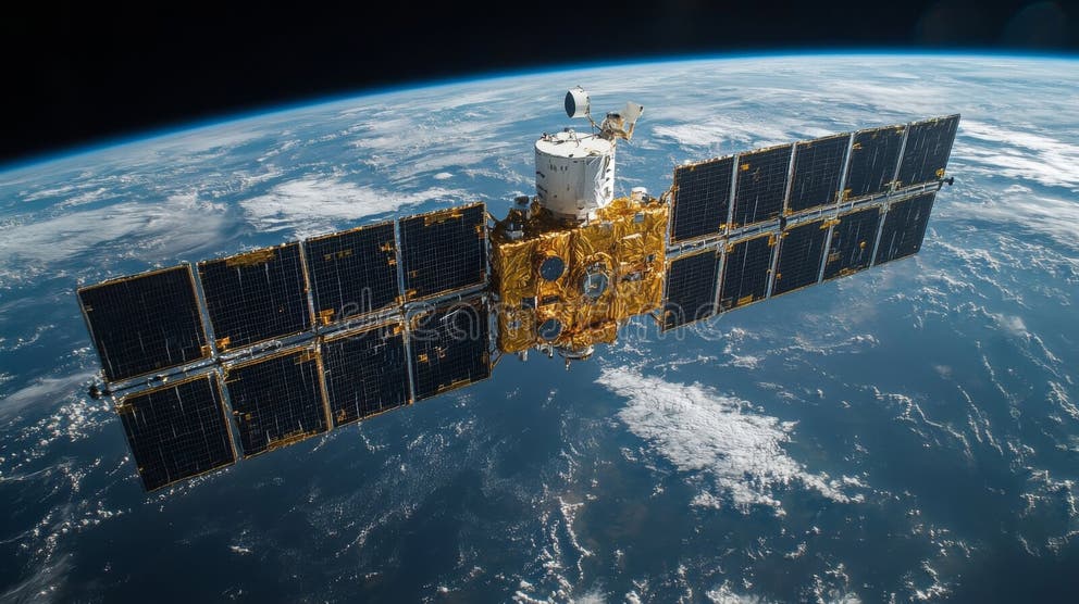 Satellite in Low Earth Orbit Transmitting Telemetry and GPS Data for ...