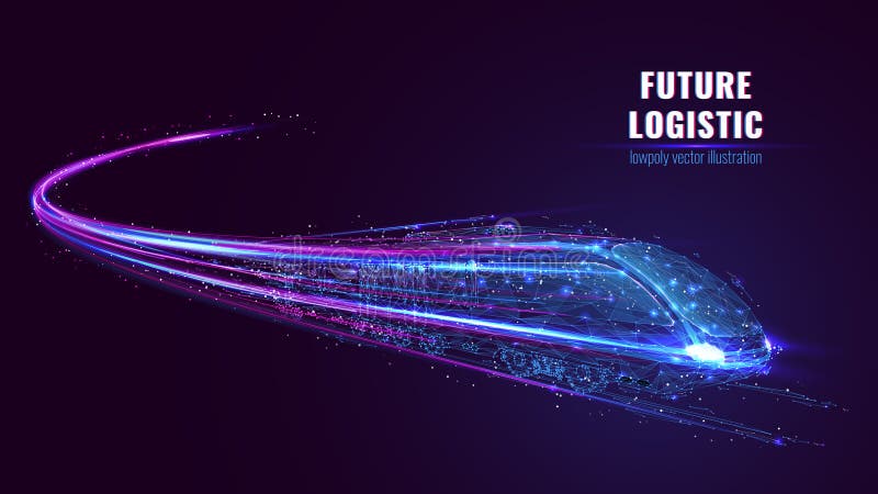 Digital Image of Future Logistics Concept Stock Vector - Illustration ...