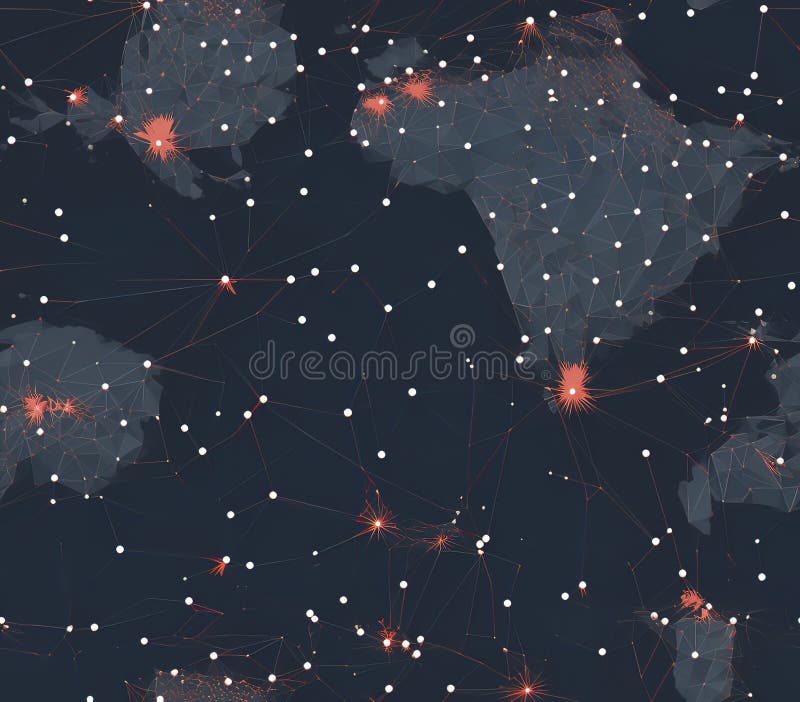 Satellite Map, Fabric Pattern, Seamless Pattern. Stock Illustration ...