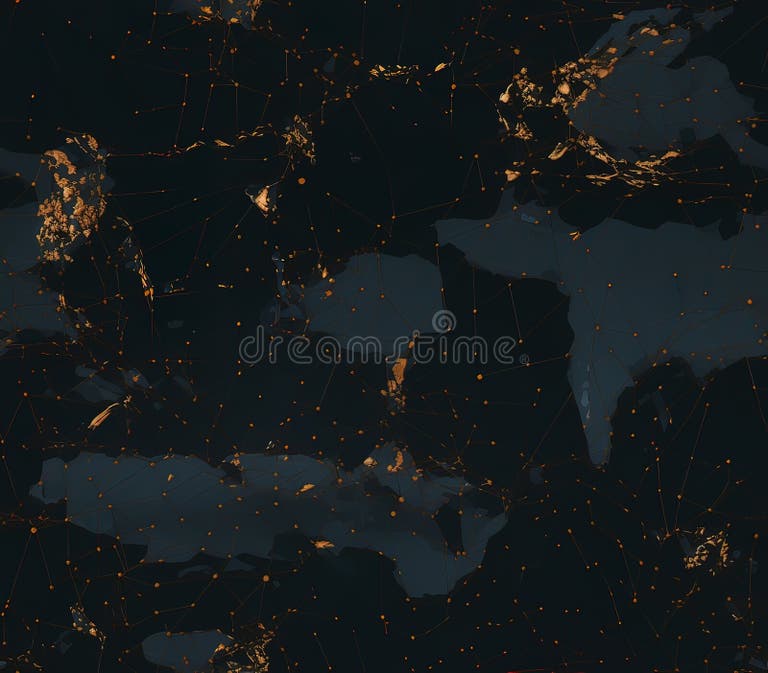 Satellite Map, Fabric Pattern, Seamless Pattern. Stock Illustration ...