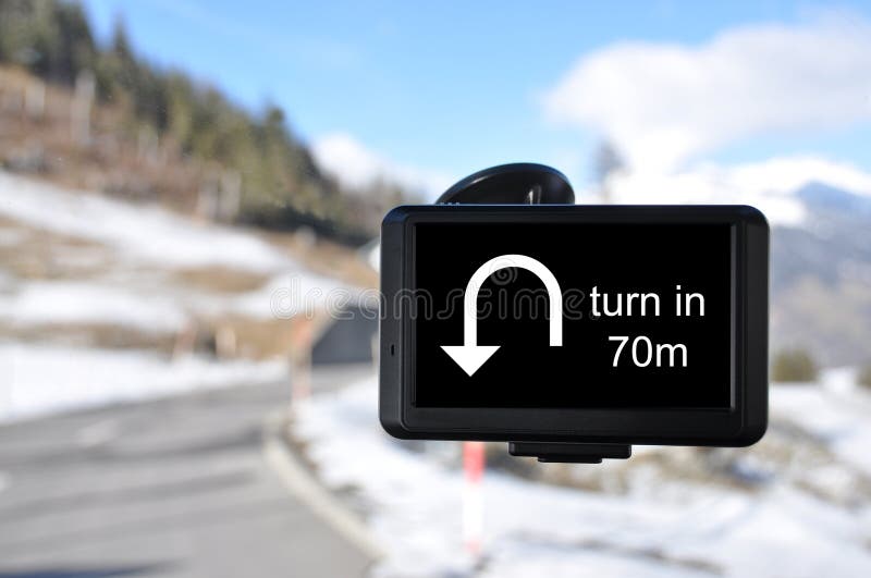 Satellite Navigation System Stock Image - Image of snow, cabin: 37378269