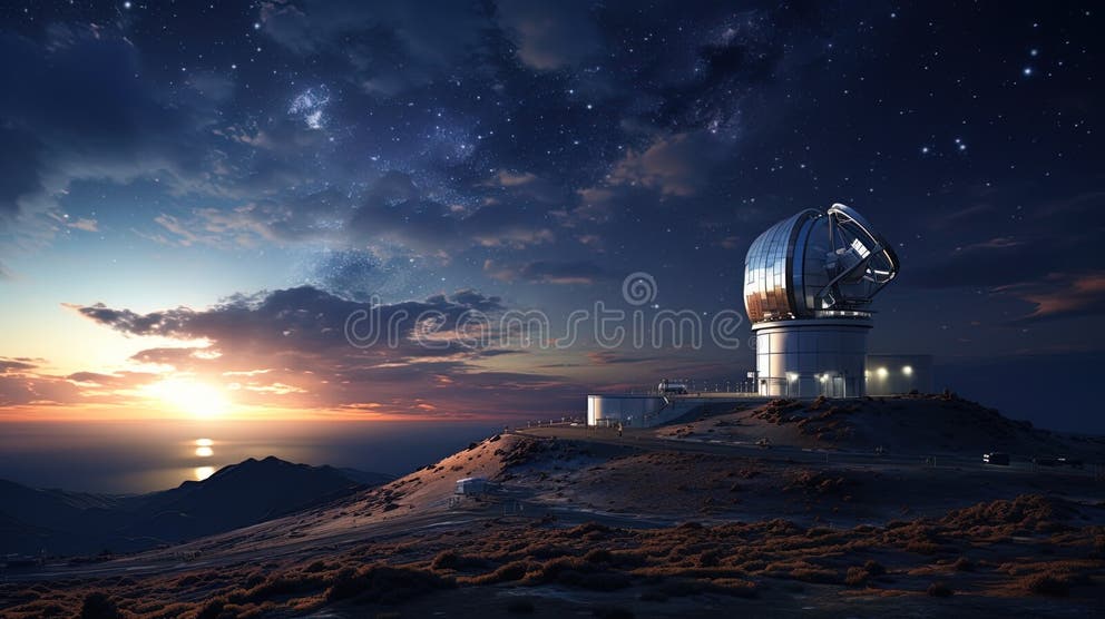 Satellite Observatory: Scientists Observing Space Objects Using ...