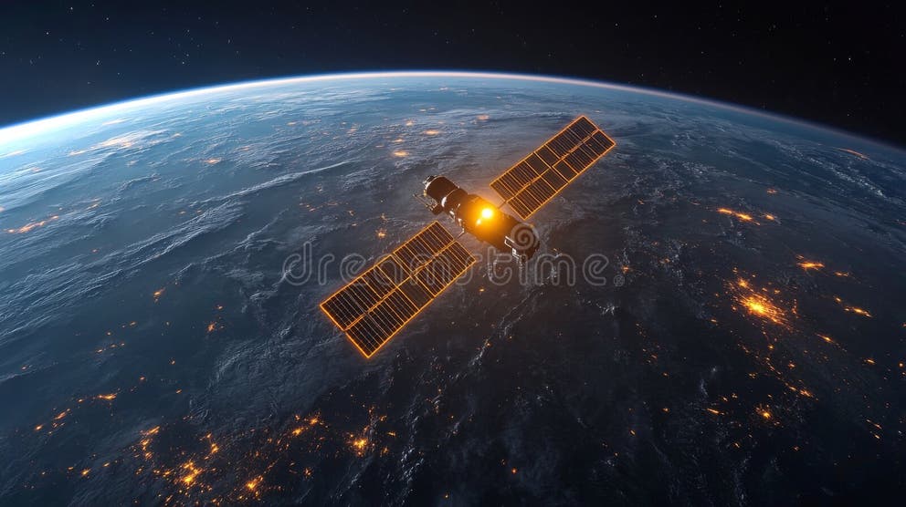 Satellite in Orbit Transmitting Telemetry Signals for Global ...