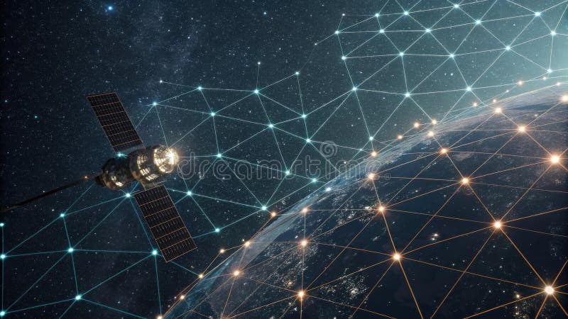 Satellite Orbiting a Distant Planet while Transmitting Signals in a ...