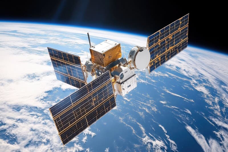 Satellite Orbits Earth Capturing Stunning Views of the Planet Below ...