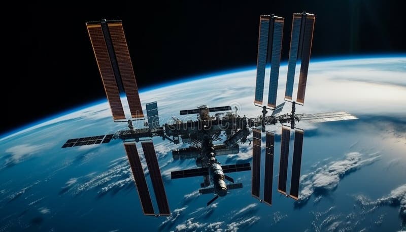 The Satellite Orbits the Planet, Exploring Space with Technology ...