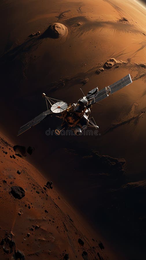 Satellite Out of space stock photo. Image of generate - 344624062