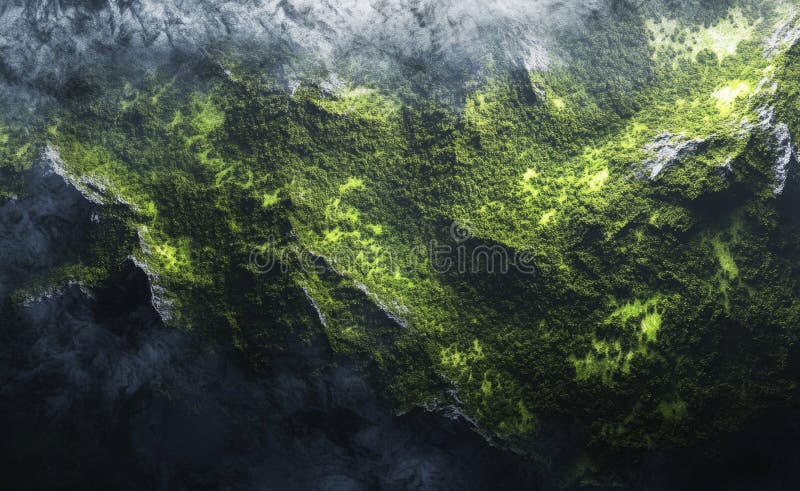 A Satellite Photo Captures a Natural Pattern of a Forest in Summer ...