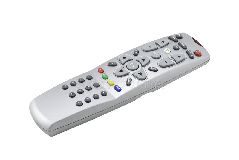 IR Receiver for Remote Control Isolated on White Stock Photo - Image of ...