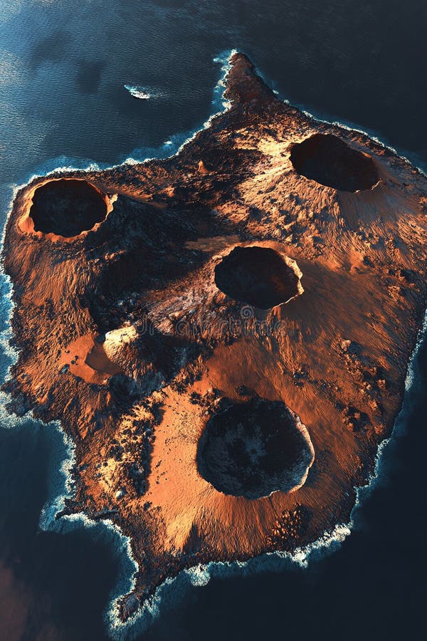 Satellite-rendered 3D Visualization of an Island with LiDAR Elevation ...