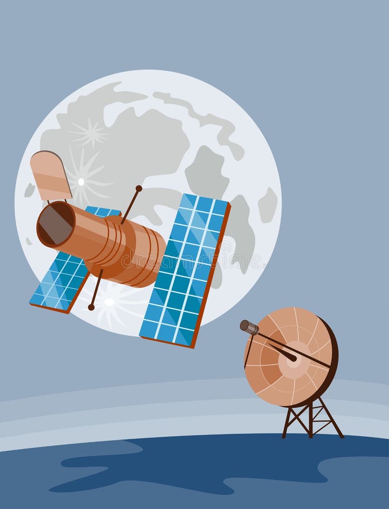 Satellite Sending Signal Stock Illustrations – 575 Satellite Sending ...