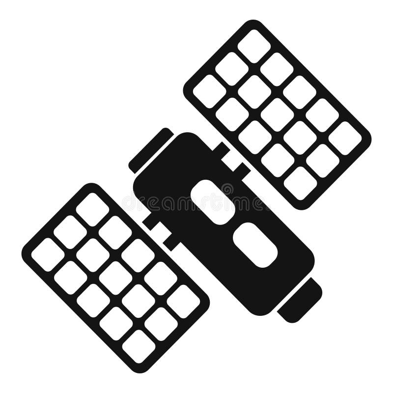 Satellite Solar Panel Icon Simple Vector. Space Power Charge Stock ...