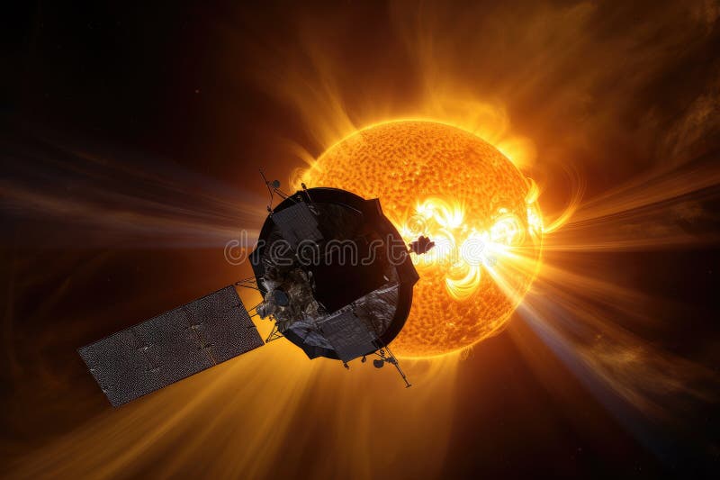 A Satellite, Surrounded by Flares and Storms, in Full View of the Sun ...