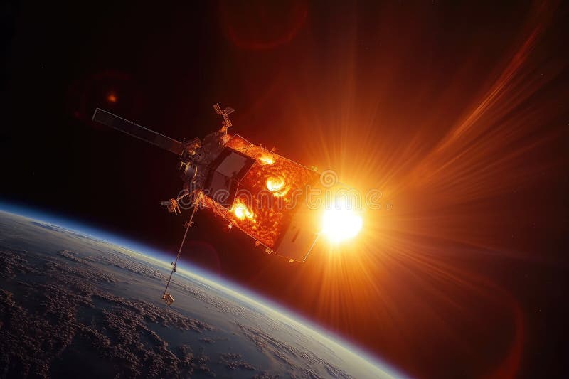 A Satellite, Surrounded by Flares and Storms, in Full View of the Sun ...