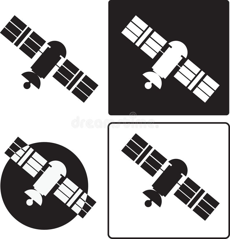 Satellite symbol stock vector. Illustration of traveler - 202598717