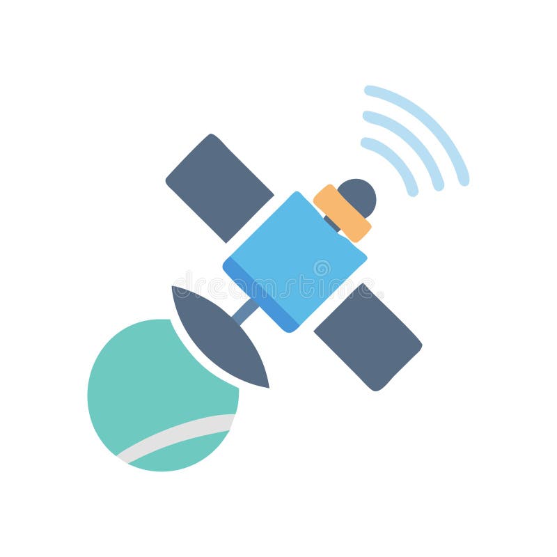 Satellite Technology Icon stock illustration. Illustration of graphic ...