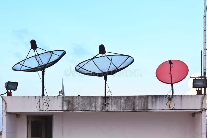 Satellite television stock image. Image of communications - 35517017