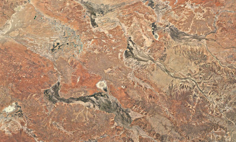 Satellite Top View Texture Over Australia Stock Image - Image of space ...