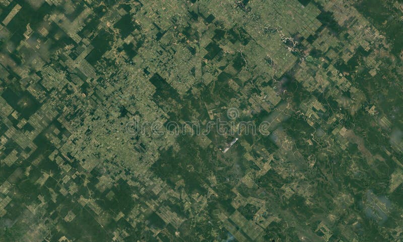 Satellite Top View Texture Over Paraguay Stock Image - Image of high ...