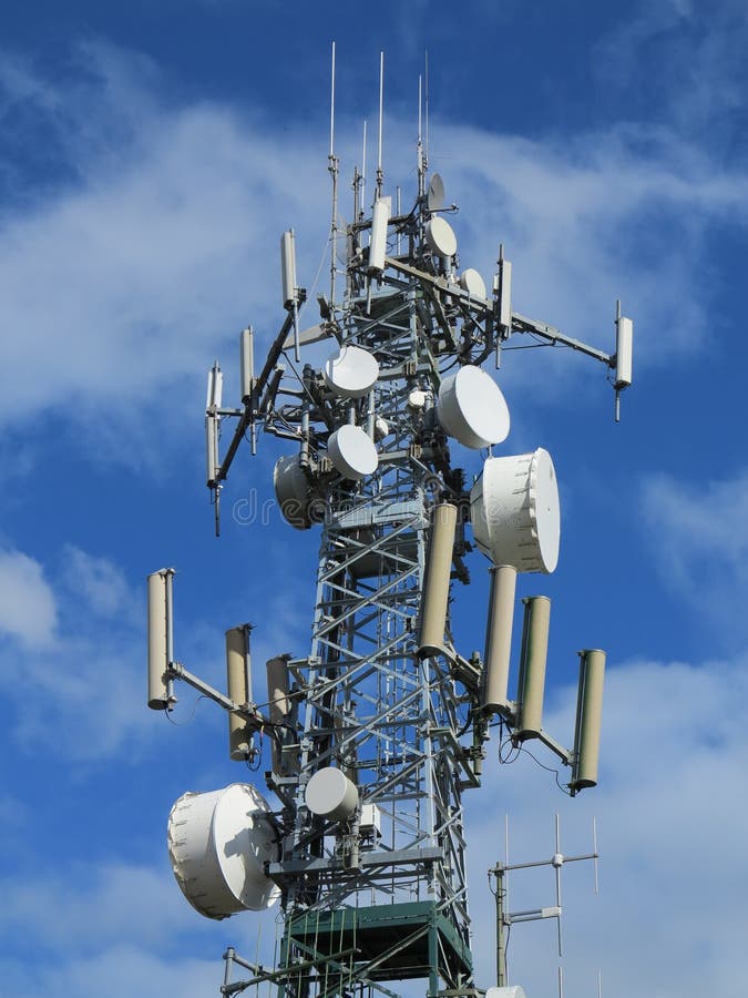 Satellite tower stock image. Image of network, communication - 30632419