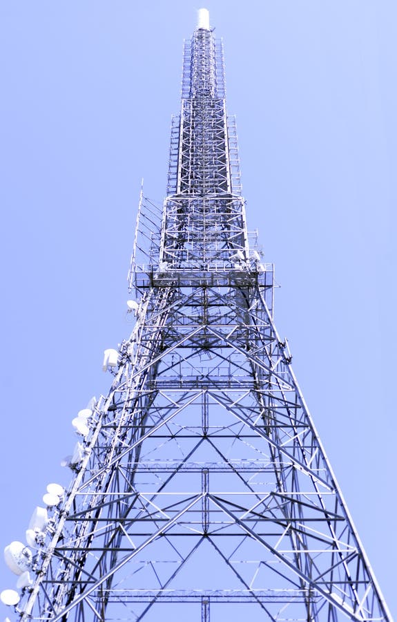A satellite tower stock image. Image of tower, transmitting - 41795709