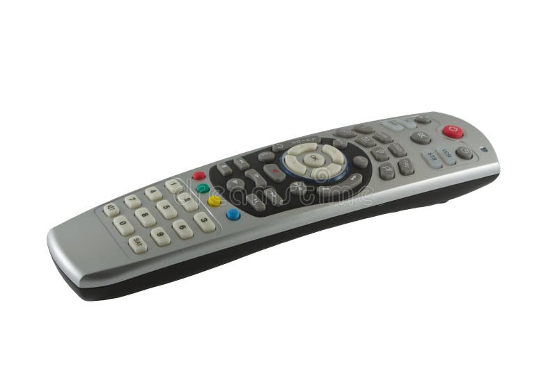 Satellite TV Remote Control Stock Photo - Image of device, signal: 13530286