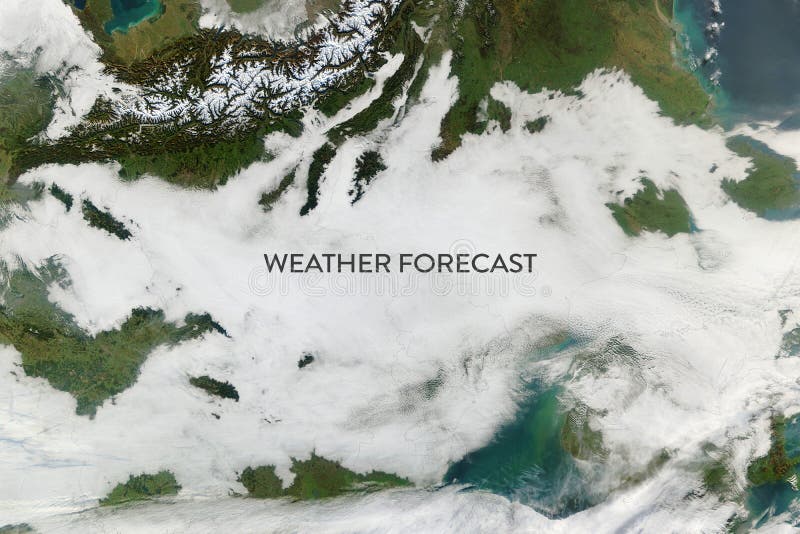 A Satellite View of the Earth Surface, Weather Forecast Concept ...