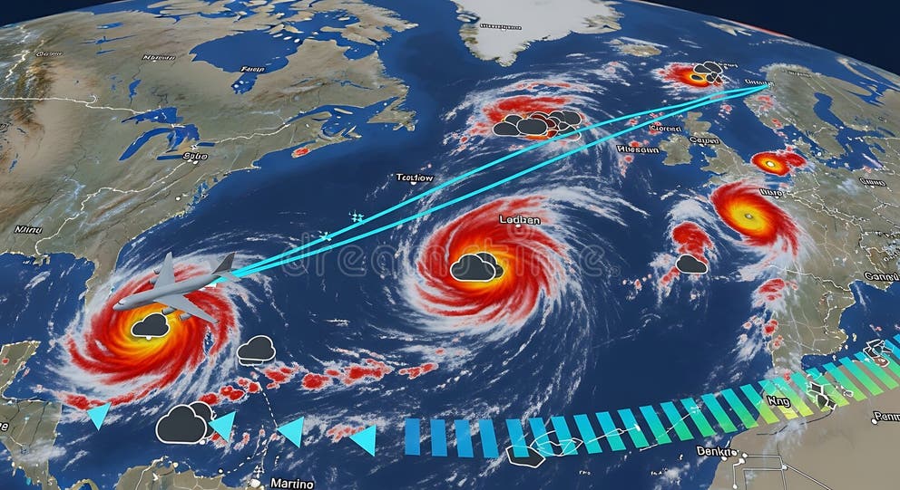 Projected Storm Paths Stock Illustrations – 2 Projected Storm Paths ...