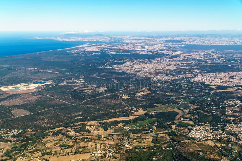 Satellite View of Earth Horizon Stock Photo - Image of ground, distant ...