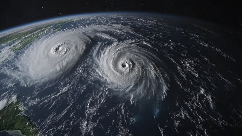 Super Typhoon Hurricane Eye Over Sea Ocean Natural Disaster , Made with ...