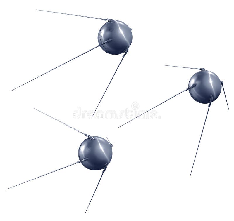 3d rendent de spoutnik illustration stock. Illustration du spoutnik ...