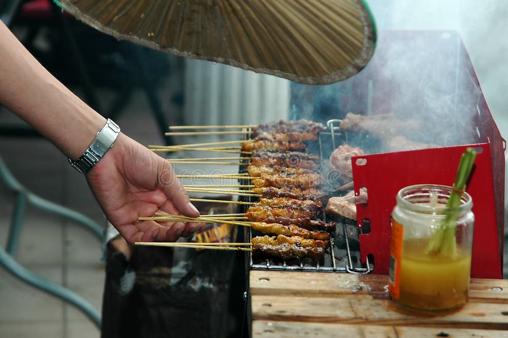 Satey stock photo. Image of cook, plate, seed, malaysia - 405424