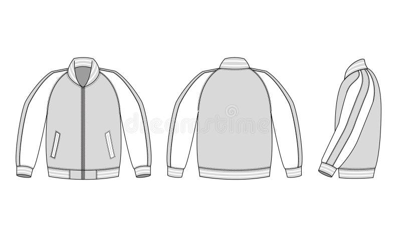 Satin Baseball Jacket ( Satin College Jacket ) Vector Template ...