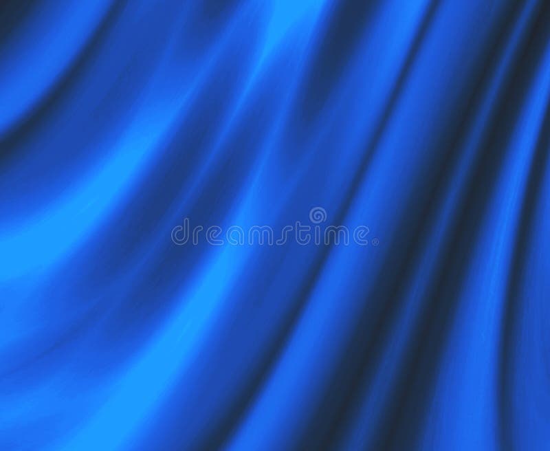 Satin Blue Drapes Fabric stock illustration. Illustration of background ...