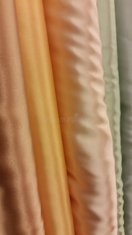 Satin Fabric Background in Patel Yellow and Green Stock Photo - Image ...